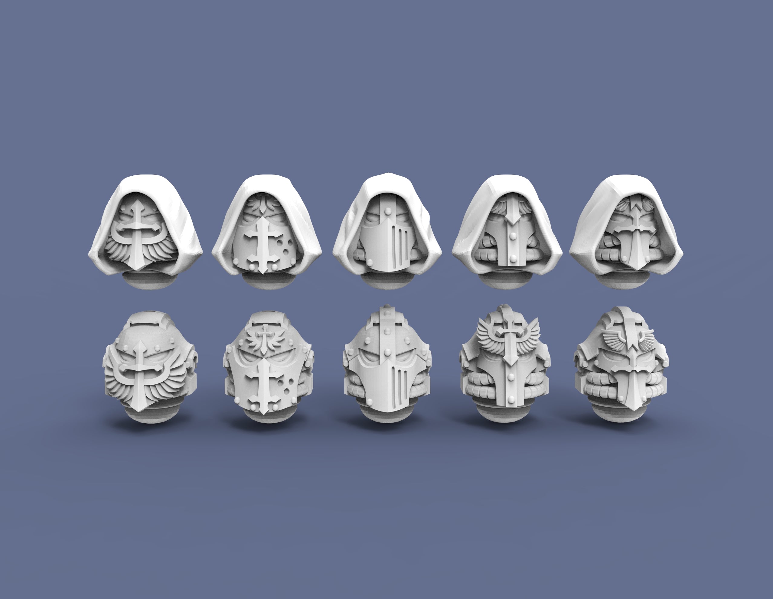 Space Astronaut Gloomy Seraphim Parade Helmet Heads — Sovereign Printing
