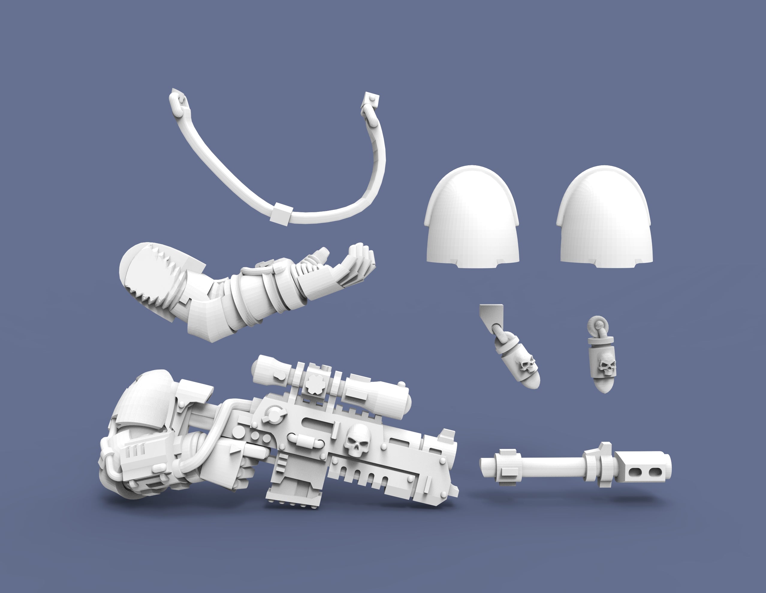 Space Astronaut Knight Sniper Rifles — Sovereign Printing