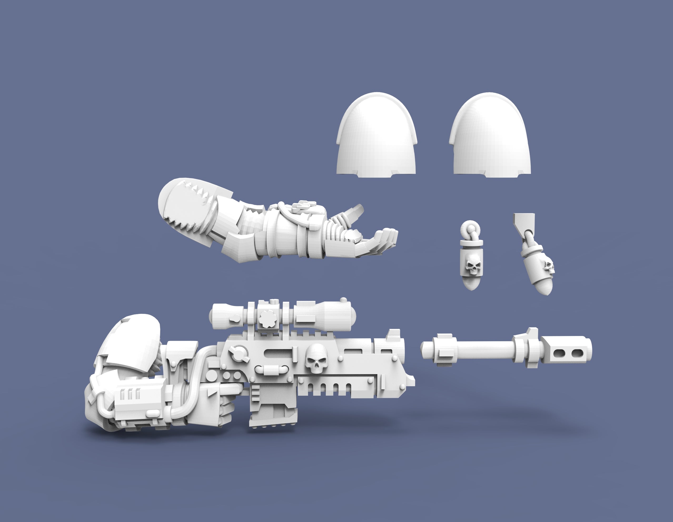 Space Astronaut Knight Sniper Rifles — Sovereign Printing